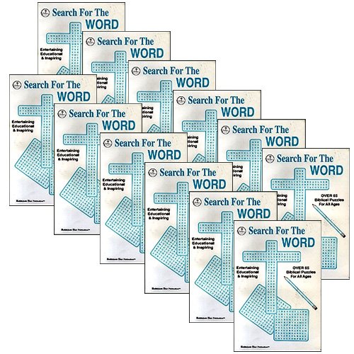 Bulk Lot Bundle Qty 12 Search For The Word Biblical Crossword Puzzle
